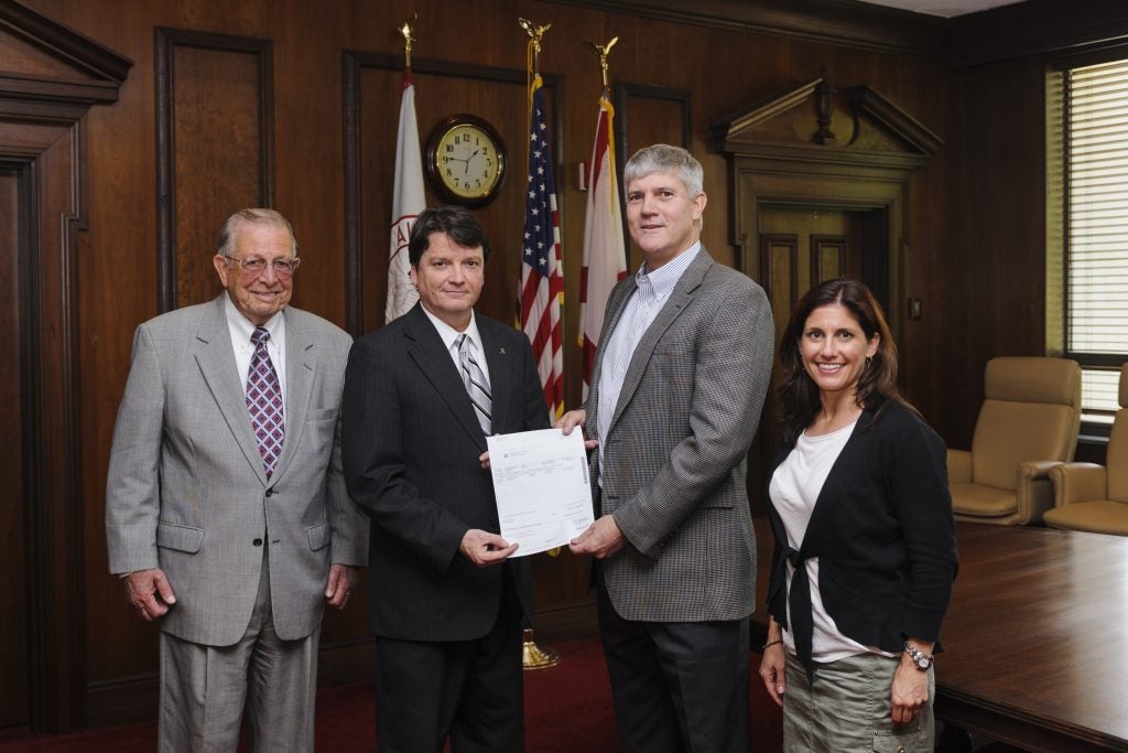 ExxonMobil Foundation Presents UA With Matching Donations Check ...