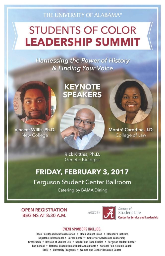 UA Offers Students of Color Leadership Summit - University of Alabama News