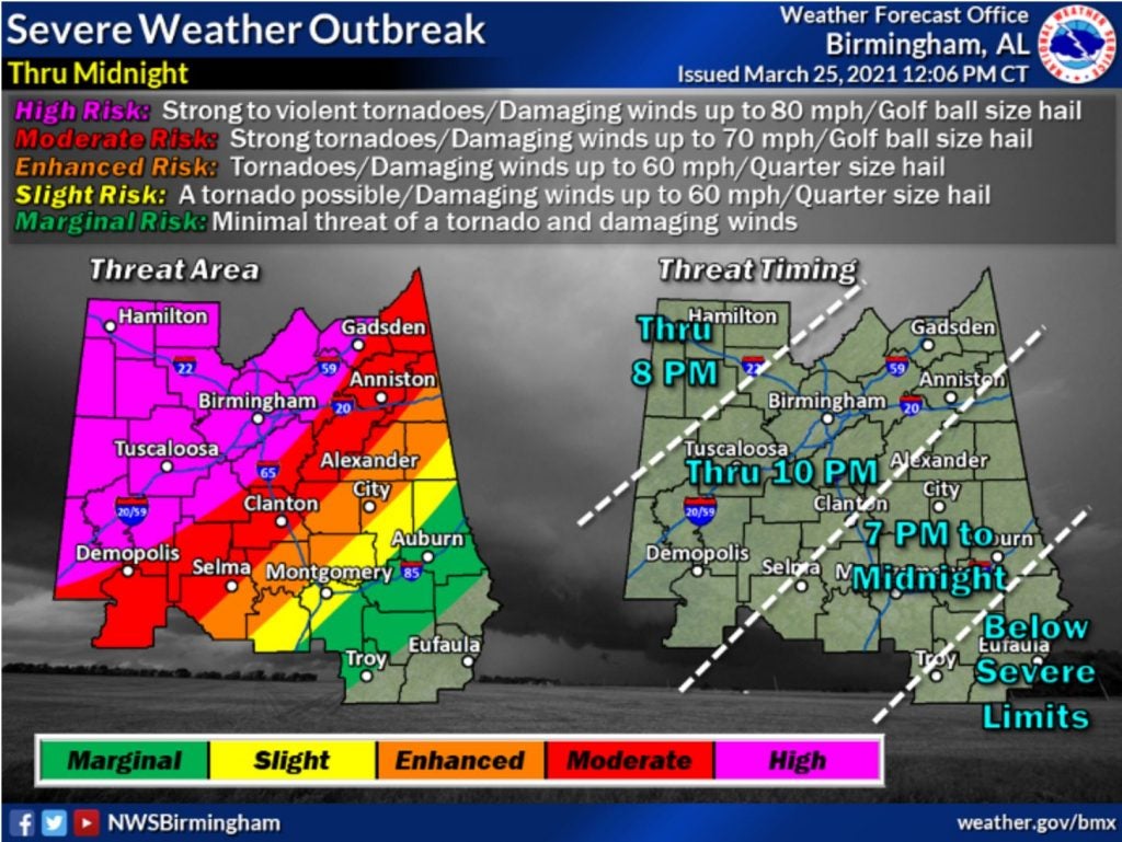 Severe Weather Forecasted for March 25: Be Prepared - University of ...